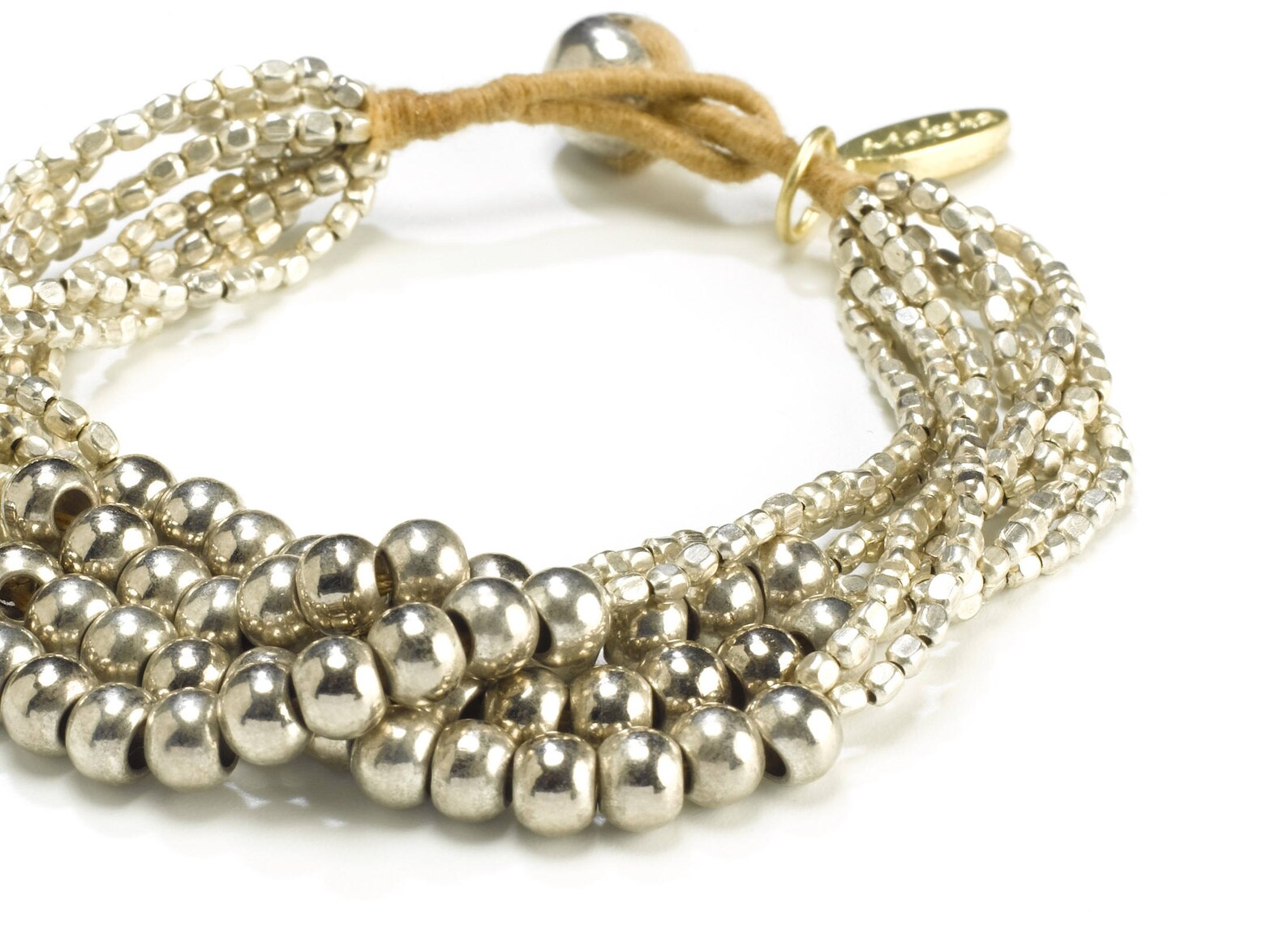 Layered Silver Bracelet Multi Strand Bracelet Woman Silver - Etsy