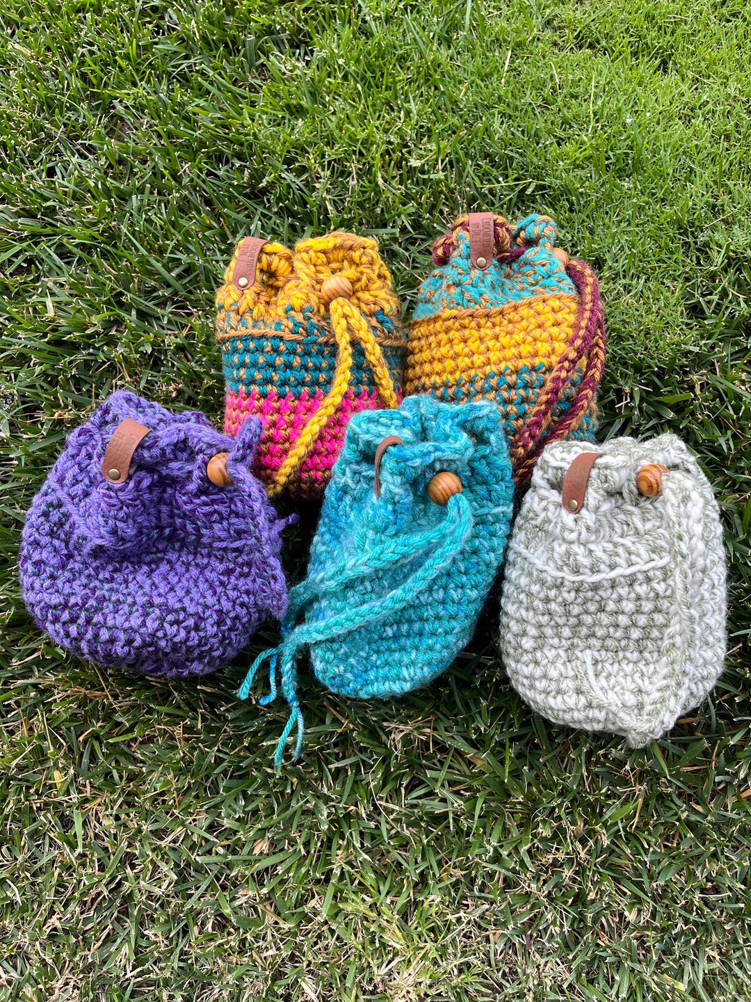 Handmade Crochet Dice Bag, Acrylic Yarn, Holds 100 Dice - Etsy