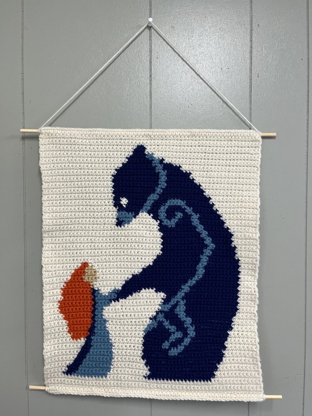 Brave Merida & Bear Tapestry Crochet Wall Hanging - Etsy
