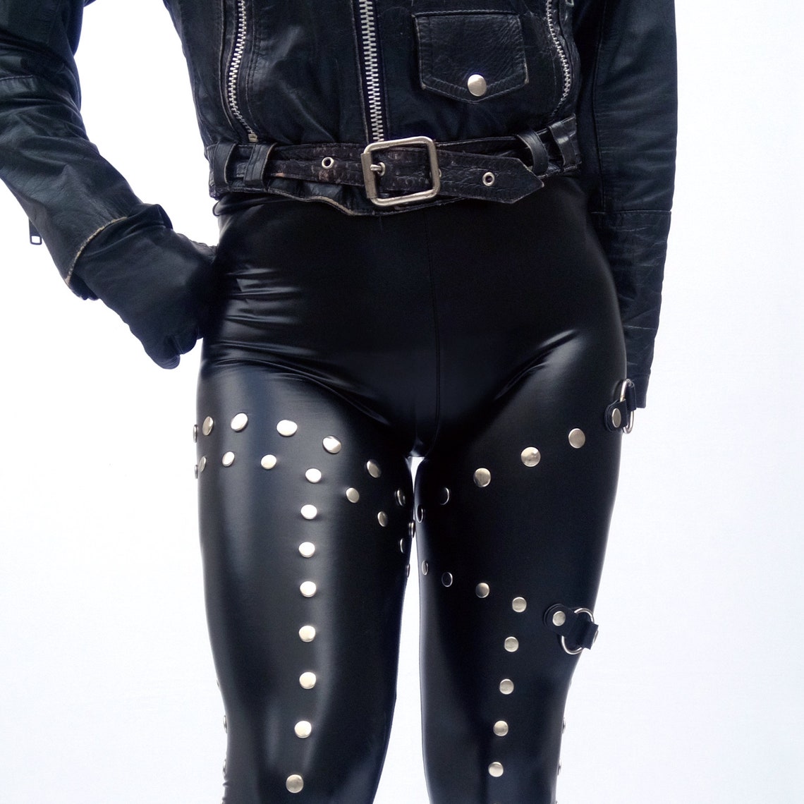 Leggings, Studded Leggings, Heavy Metal Clothes, Rock Clothing, Leather ...