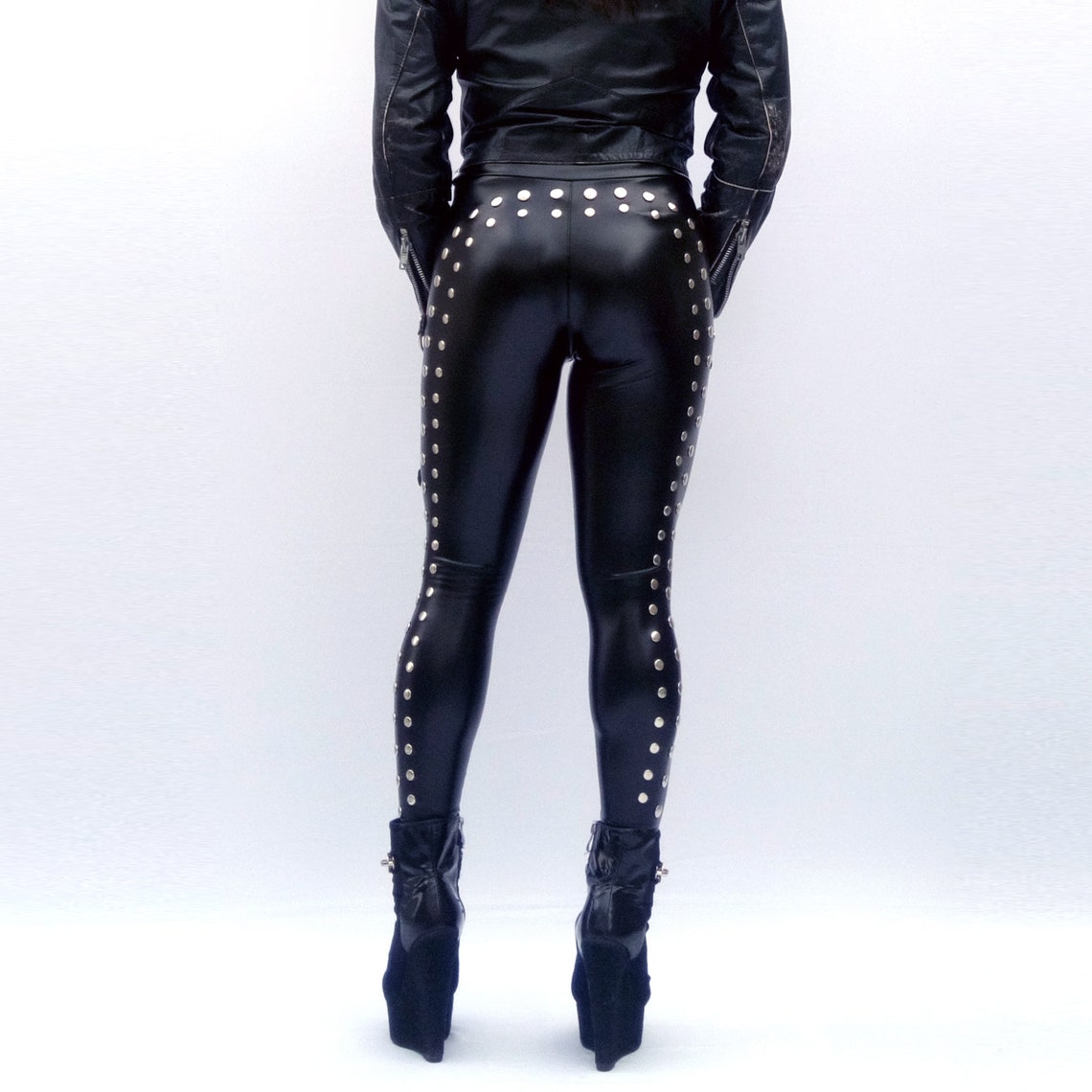 Leggings, Studded Leggings, Heavy Metal Clothes, Rock Clothing, Leather ...