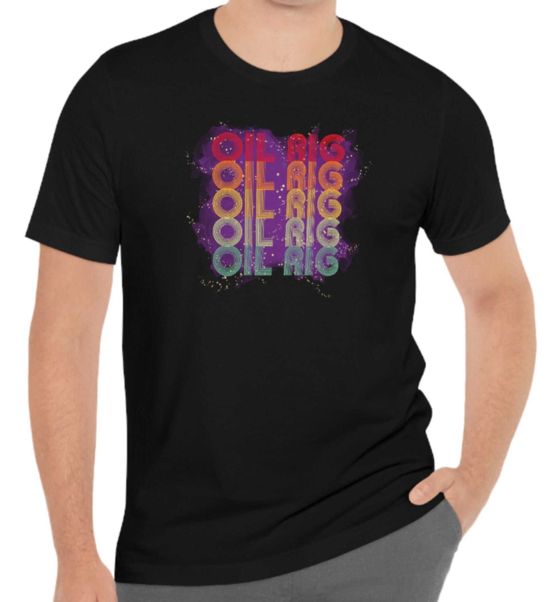 Oil Rig Tshirt,offshore Oil Rig,oil Drilling Rig,oilfield Strong,texas Oilfield,oil Rig Gift ...