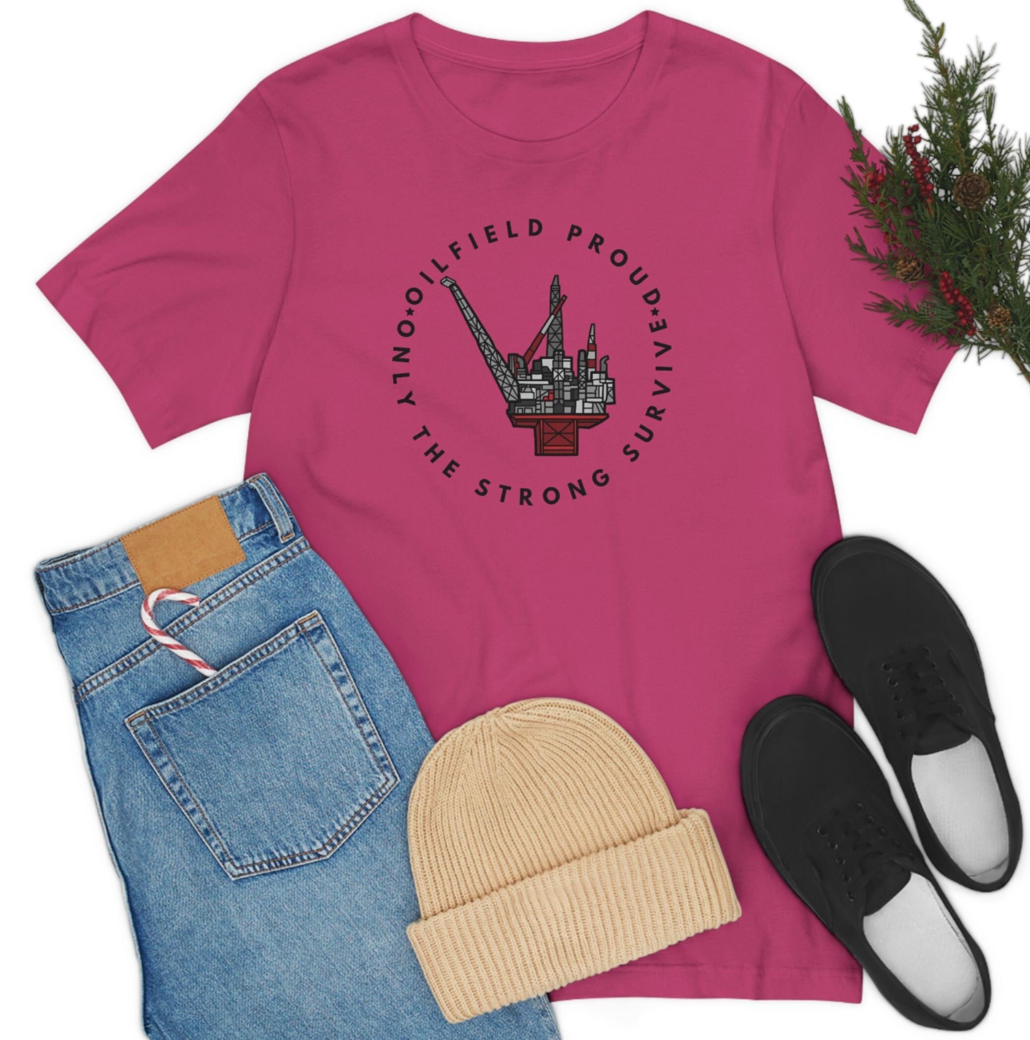 Oil Rig Tshirt,offshore Oil Rig,oil Drilling Rig,oilfield Strong,texas ...