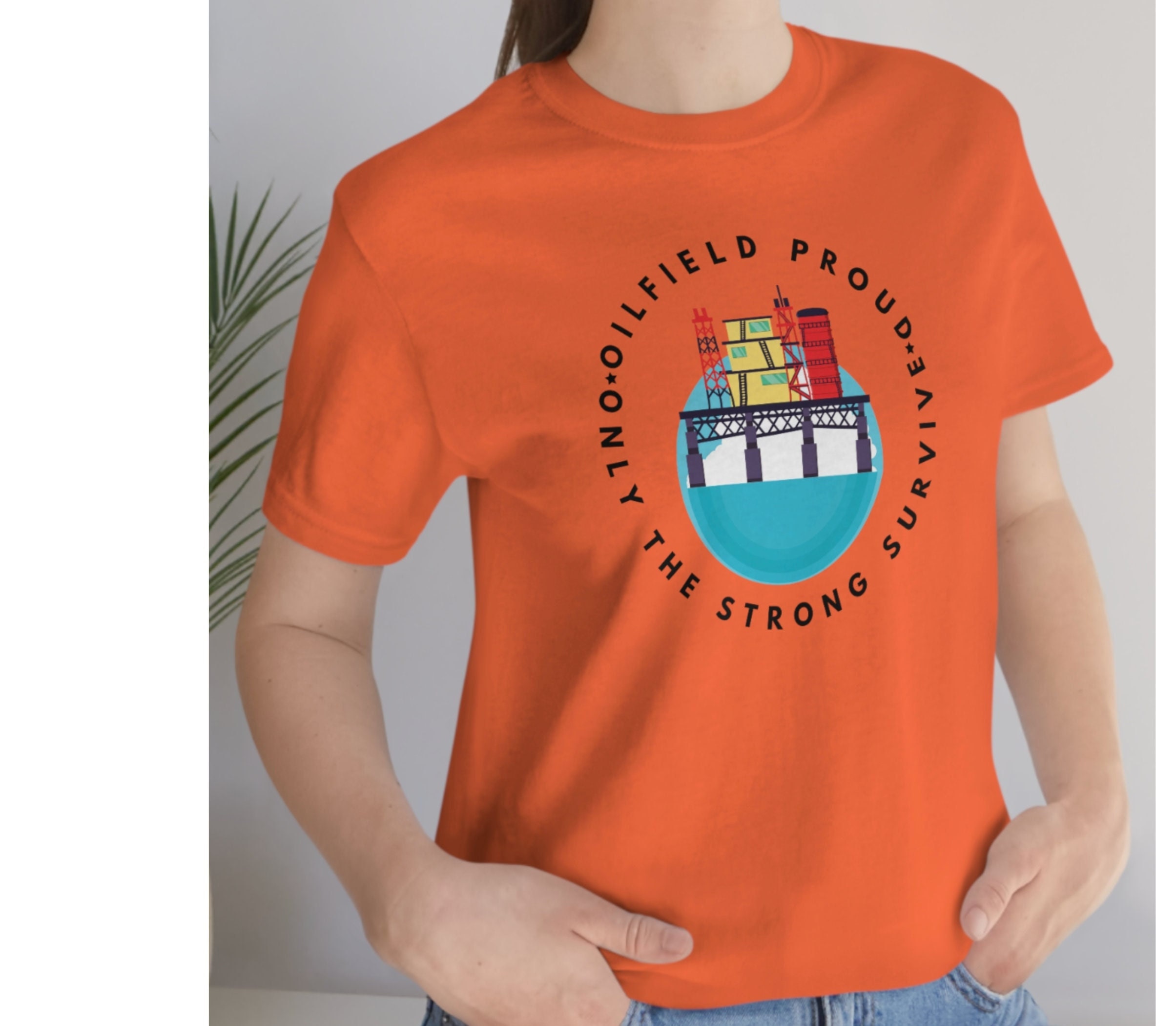 Oil Rig Tshirt,offshore Oil Rig,oil Drilling Rig,oilfield Strong,texas ...