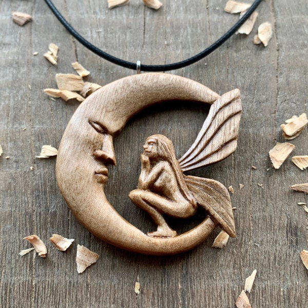 Fairy Carved Wood - Etsy