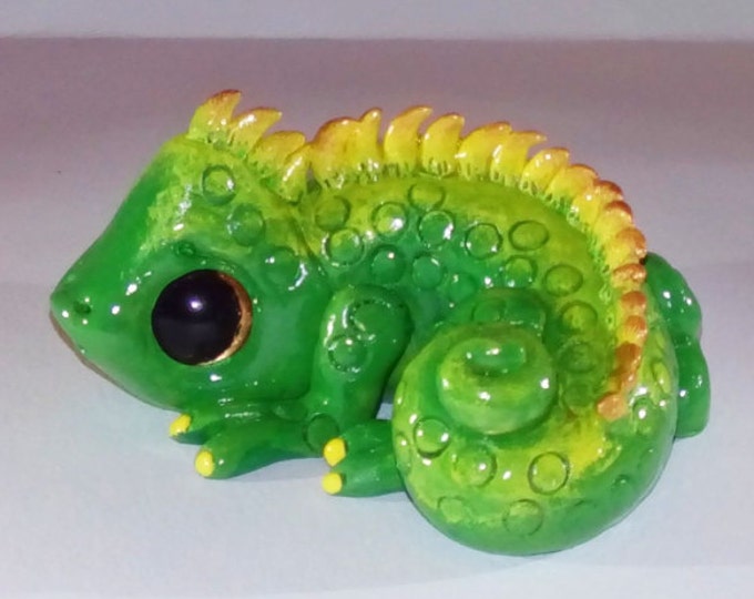 OOAK Chameleon Figurine Polymer Clay Chameleon Clay Lizard - Etsy