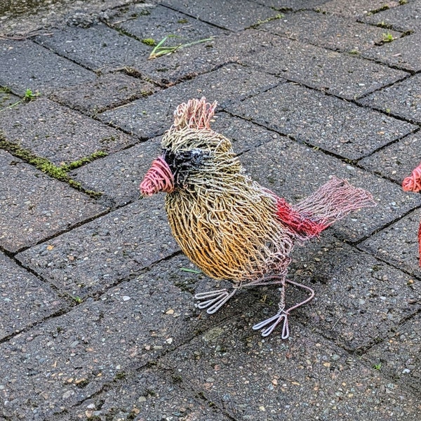 Wire Bird Sculpture - Etsy