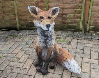 Life-size 3D Full Body Fox Wire Sculpture by Elizabeth Berrien - Etsy