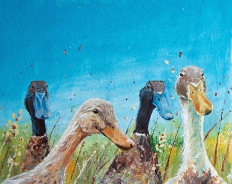 Vintage 1970's Fly United Hippie Poster Airline Geese | Etsy