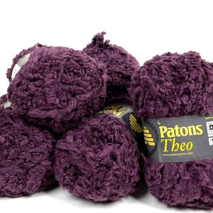 Patons Theo Yarn in Brindle - Super Bulky - Faux Fur Textured Yarn - Etsy