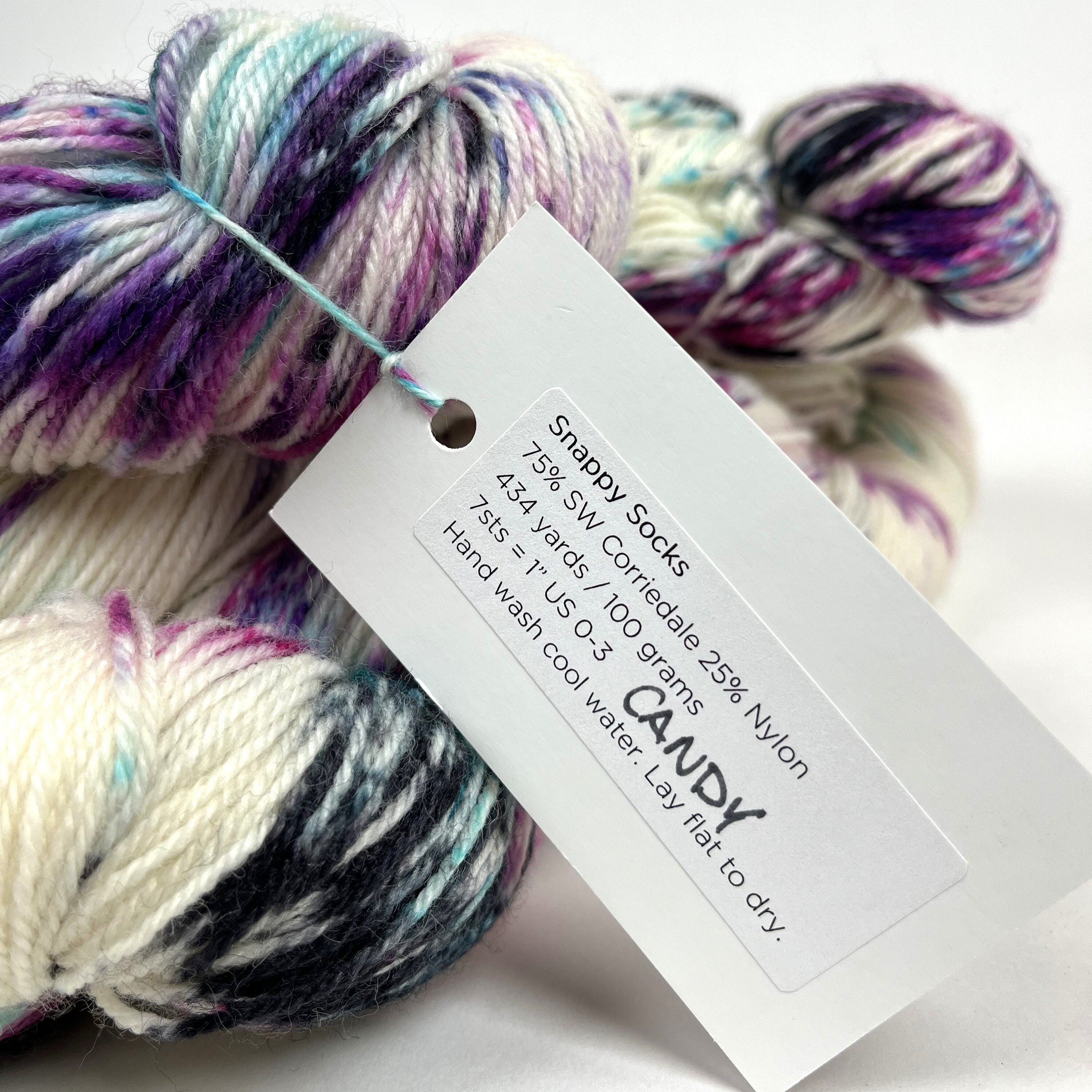 Spun Right Round Snappy Sock in Candy Colorway - 2-ply Sock Weight ...