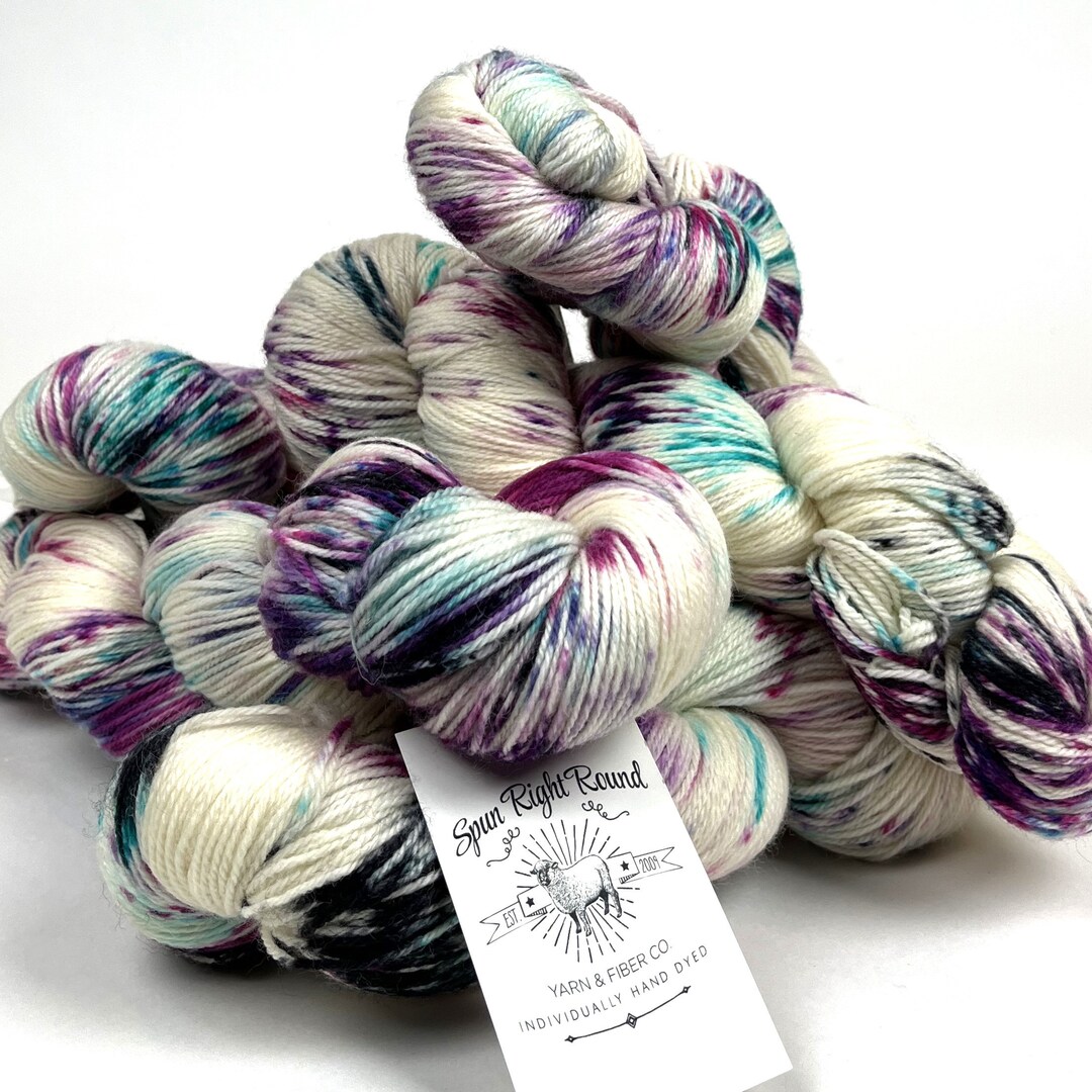 Spun Right Round Snappy Sock in Candy Colorway - 2-ply Sock Weight ...