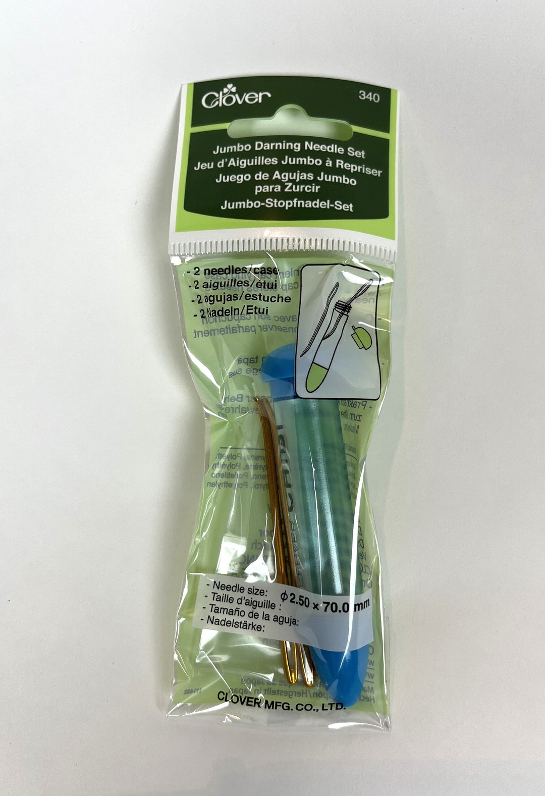 Jumbo Darning Needles - Clover Chibi - Set of Two With Carrying Case - Etsy