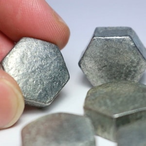 Five Zinc Metal Hexagons 99.99% Element 30 Zn Chemistry Sample Bulk - Etsy