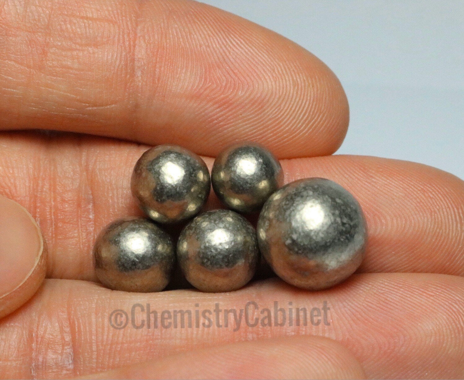 Five Nickel Metal Balls 99.8% Pure Element 28 Ni Chemistry | Etsy
