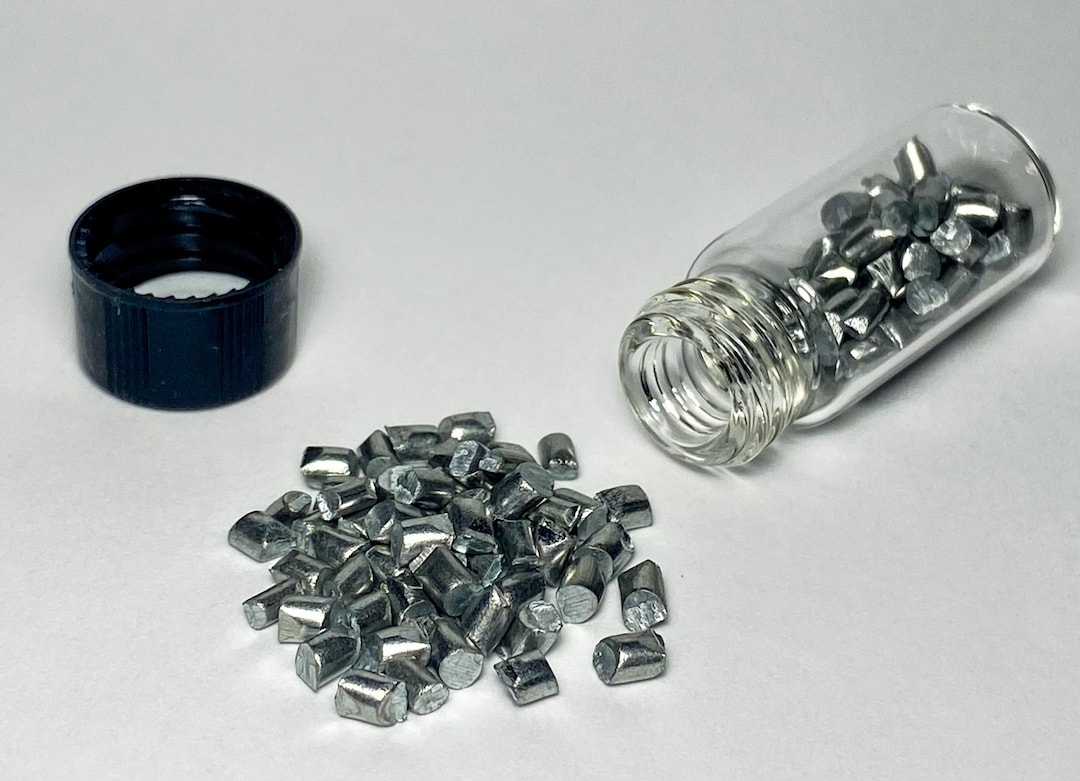Zinc Metal 99.99% Pure Pellets / Granules Element 30 Zn Chemistry ...