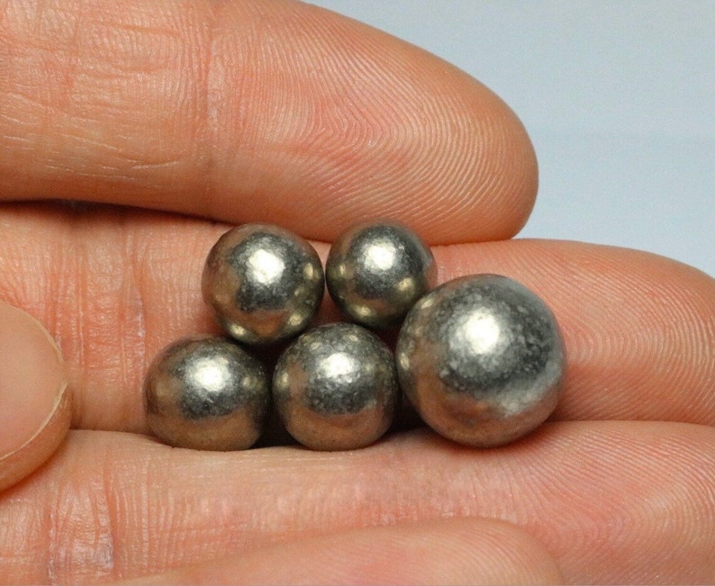 Five Nickel Metal Balls 99.8% Pure Element 28 Ni Chemistry Science ...