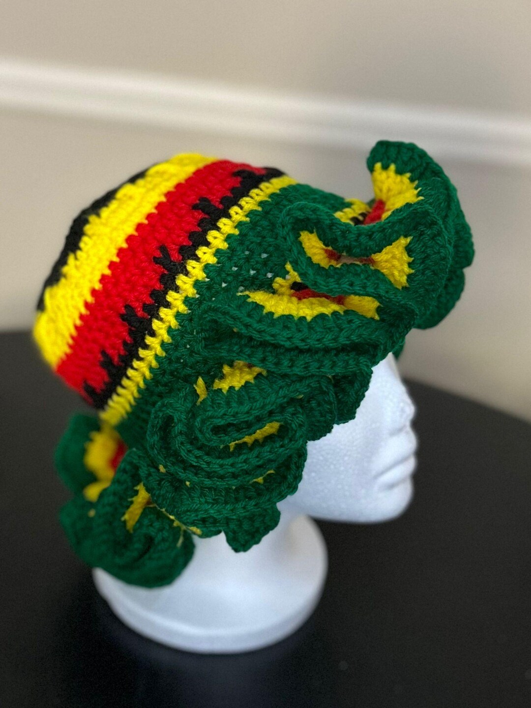 Reggea Flare Crochet Ruffle Hat for Women - Etsy