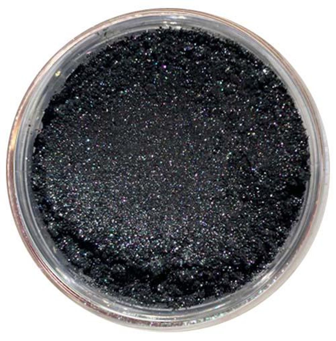 WICKED Charcoal Black Glitter All Natural Loose Eye Shadow Pigment 2g ...