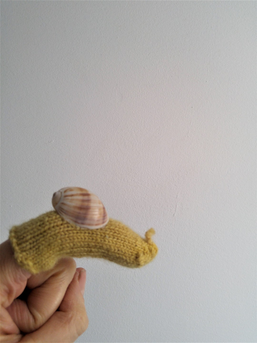 Snail Finger Puppet, tiny House - Etsy
