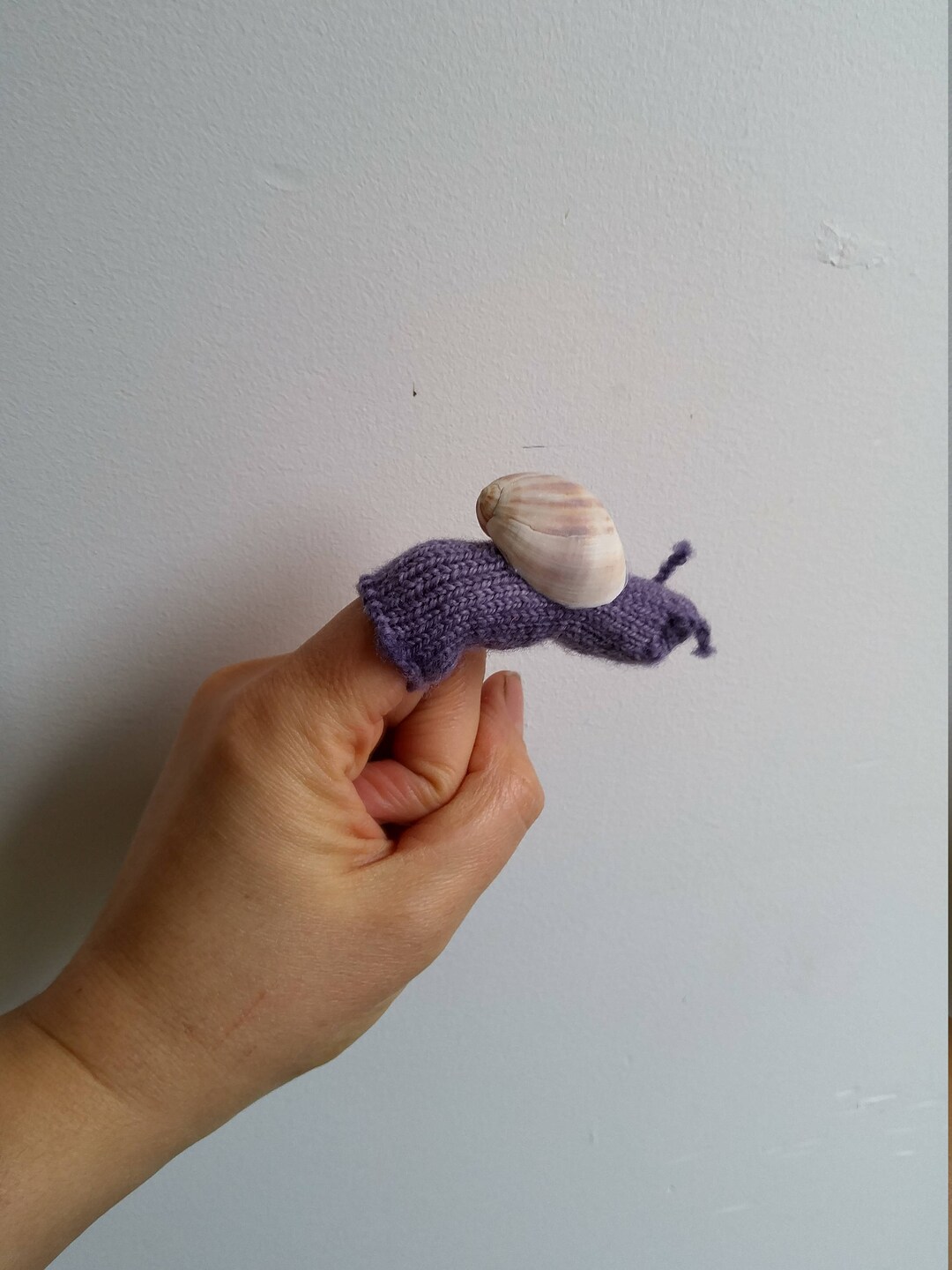 Snail Finger Puppet, (tiny House) - Etsy
