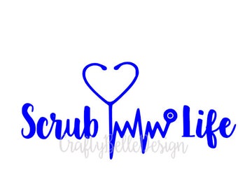 Scrub life decal | Etsy