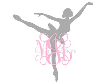 Ballerina monogram | Etsy