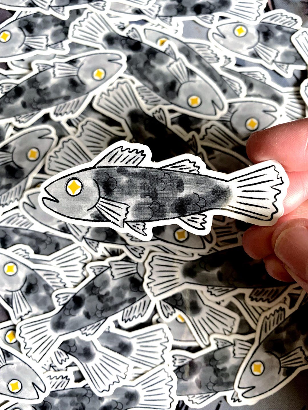 Fish Sticker| Vinyl Sticker| Waterproof| Journal Sticker| Fish Art ...
