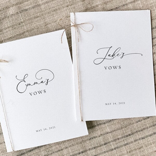 Vow Books - Etsy