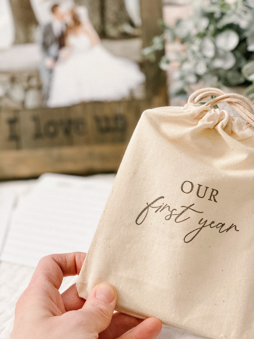 One Year Anniversary Gift Paper Anniversary Gift First Wedding ...