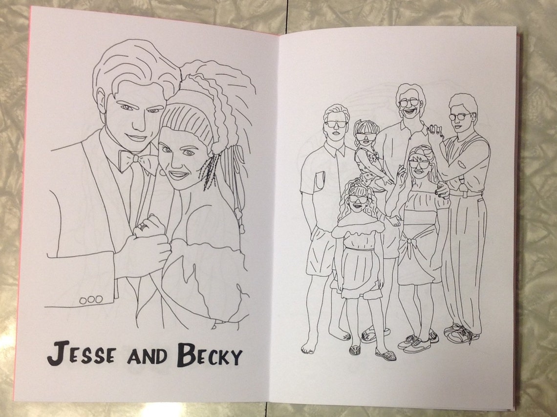 Full House Colouring Book PDF - Etsy