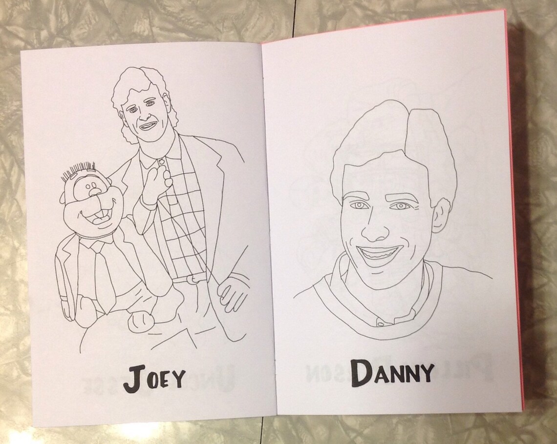 Full House Colouring Book PDF - Etsy