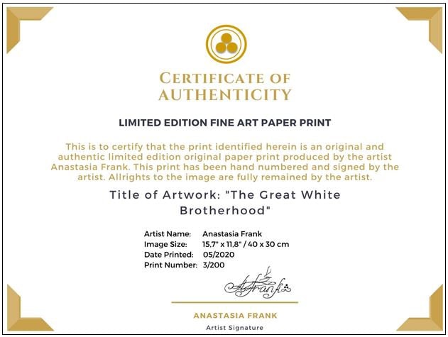 PAPER PRINT the Great White Brotherhood - Etsy