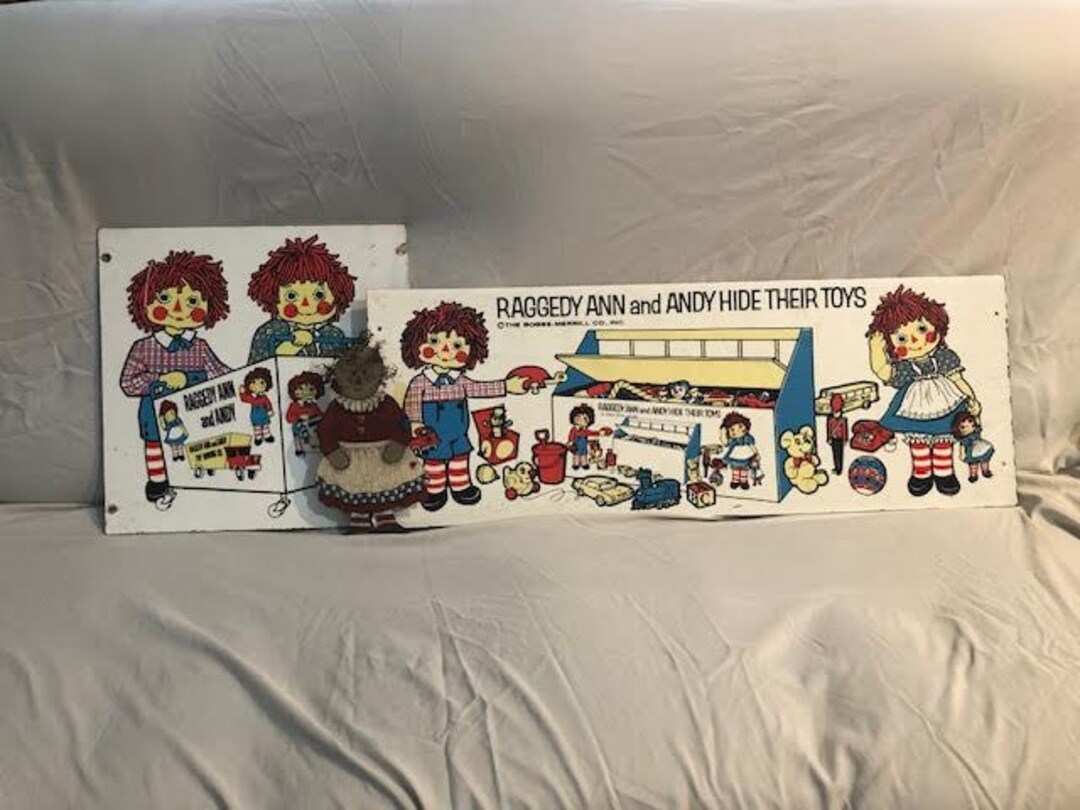 Raggedy Ann and Andy Masonite Display Novelty Pieces - Etsy