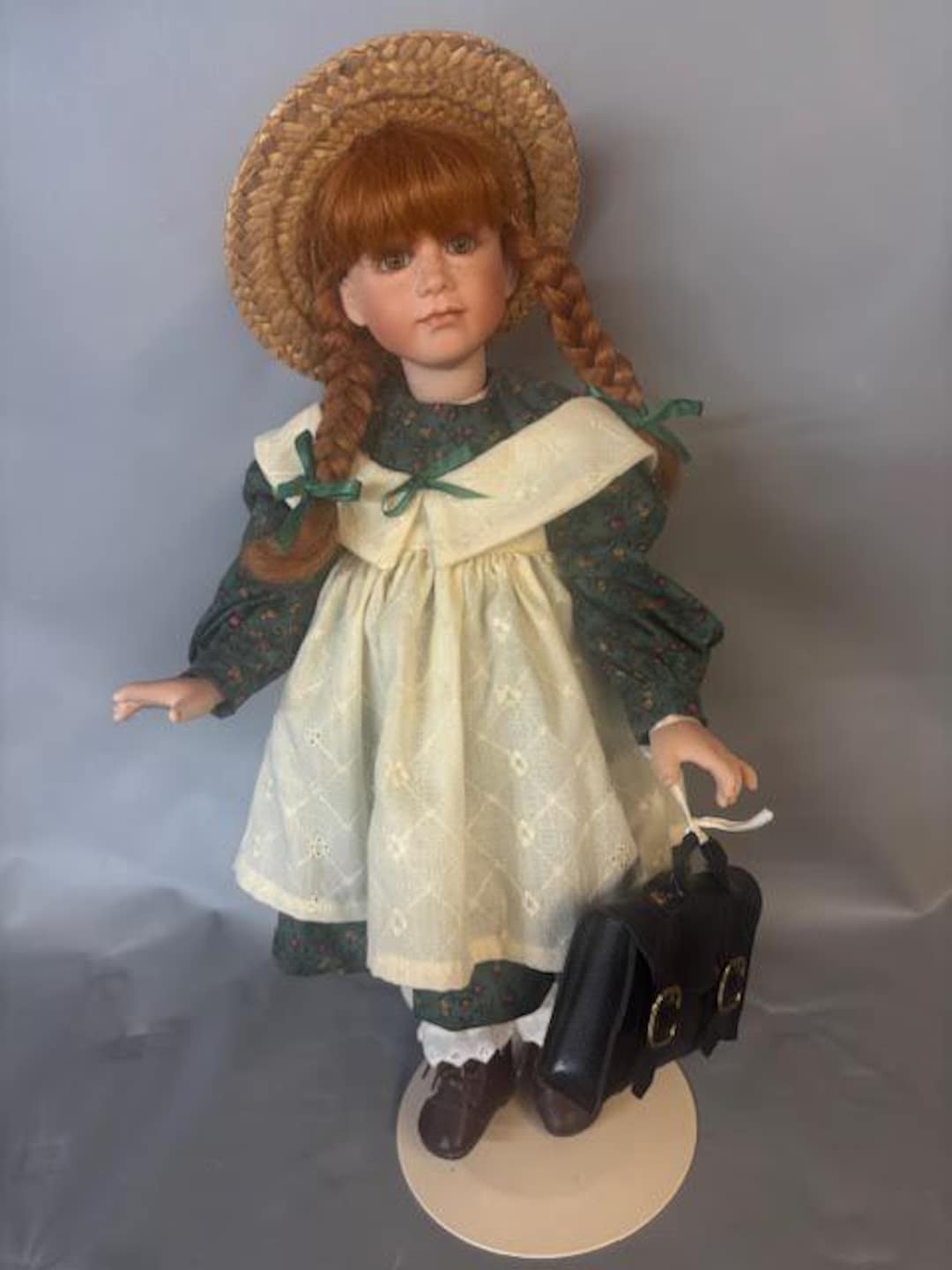 20" Hand Made All Porcelain Reproduction Doll. Depicted as Ann of Green ...