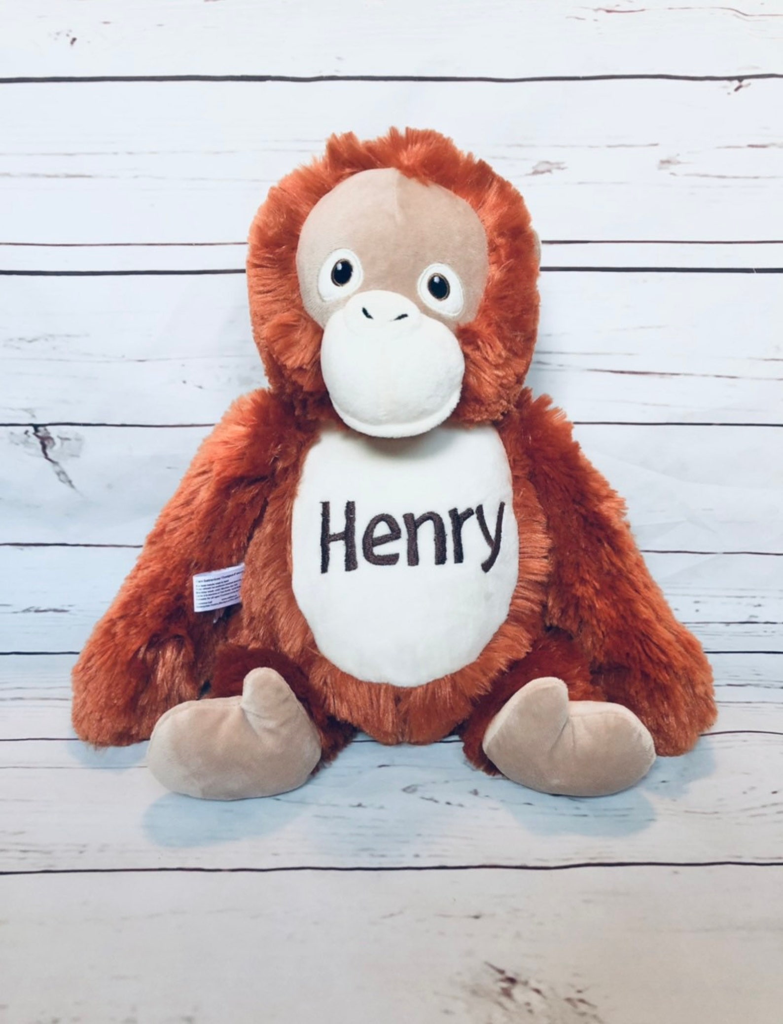 Personalized Monkey Birth Stats Monkey Stuffy Birth Info - Etsy UK