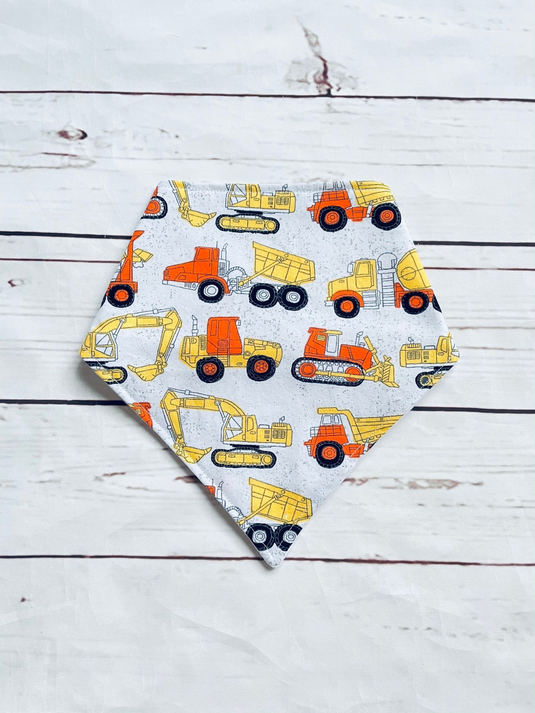Construction Baby Bandana Bibs, Bib for Boy, Gender Neutral, Tractor ...
