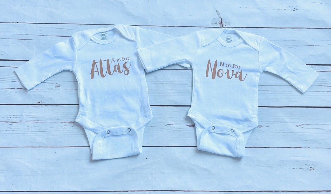 Custom Name Onesie, Letter and Name Onesie, A is for Onesie ...