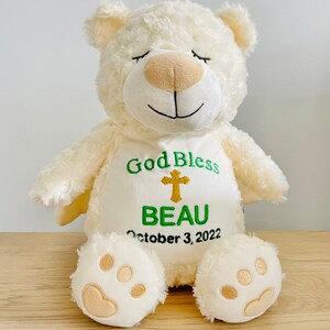 Personalized First Communion Stuffy, First Communion Gift, God Bless ...