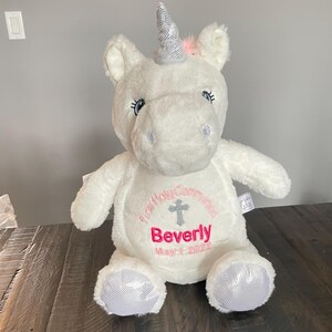 Personalized First Communion Stuffy, First Communion Gift, God Bless ...