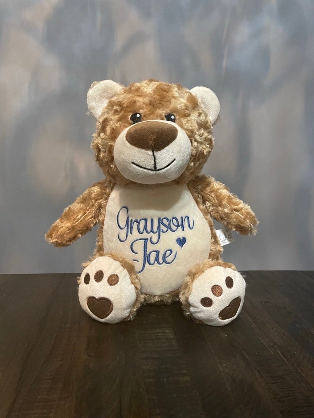 Stuffed Animal With Name, Personalized Stuffy, Embroidered Gift for ...