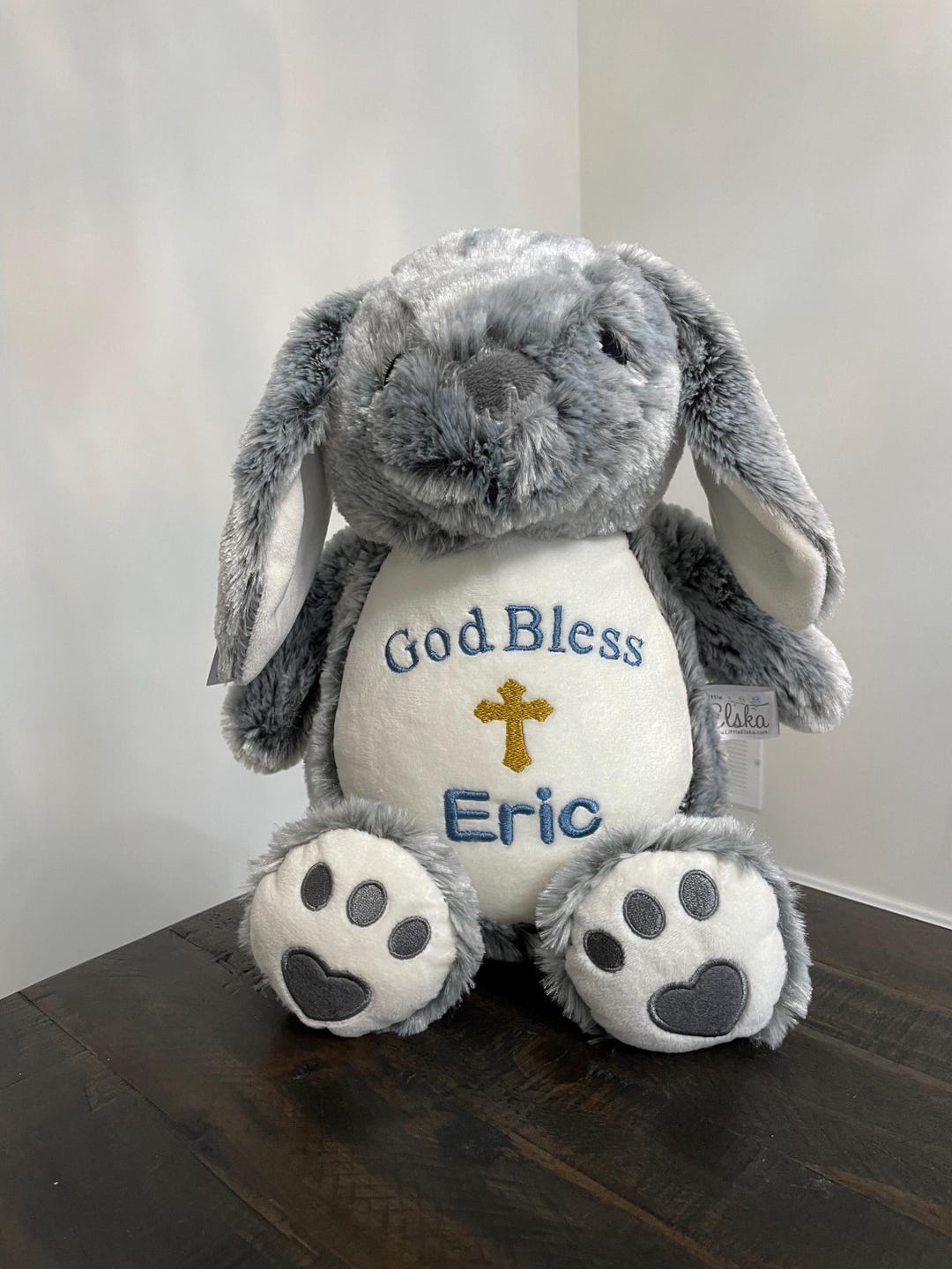 Personalized Baptism Stuffy, Baptism Gift, God Bless, Sacrament Gift ...