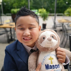 Personalized First Communion Stuffy, First Communion Gift, God Bless ...