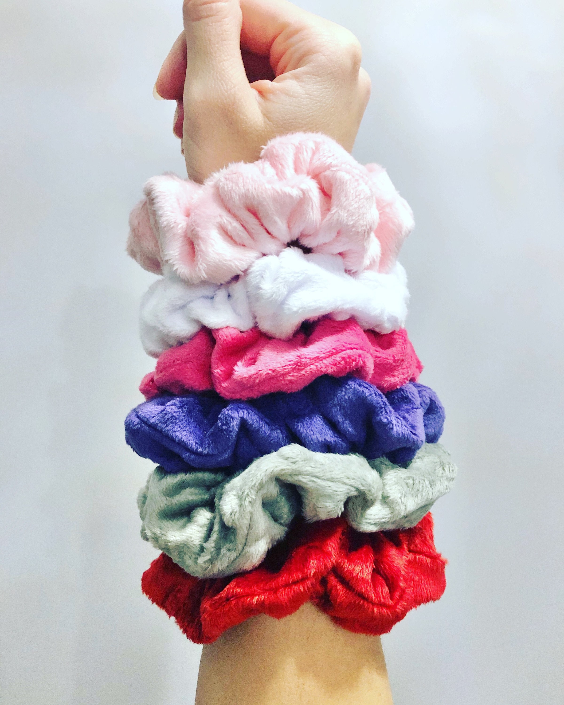 Minky Scrunchy Set Scrunchy Pack Bun Scrunchy Scrunchies de | Etsy