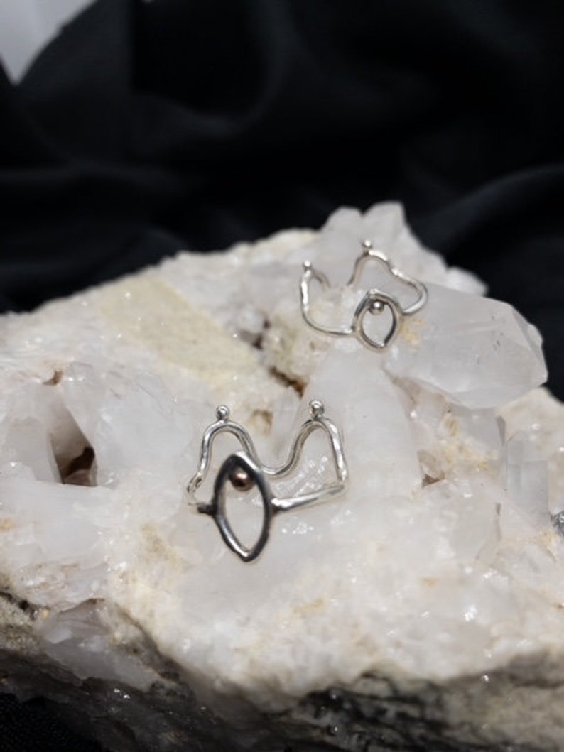 Sterling Tits and Clit Ring Silver Female Ring Feminine - Etsy