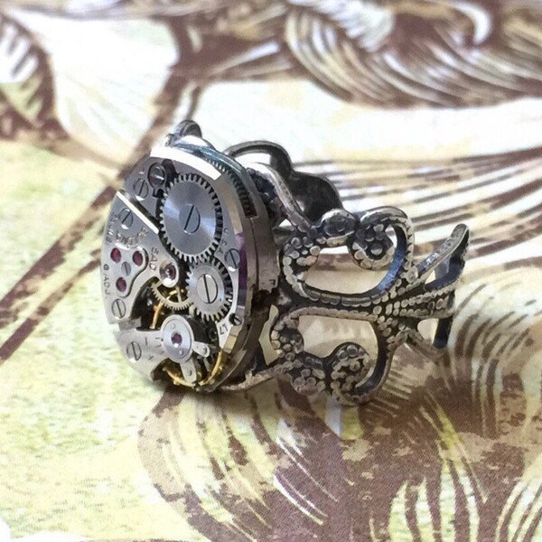 Watch Movement Ring - Etsy