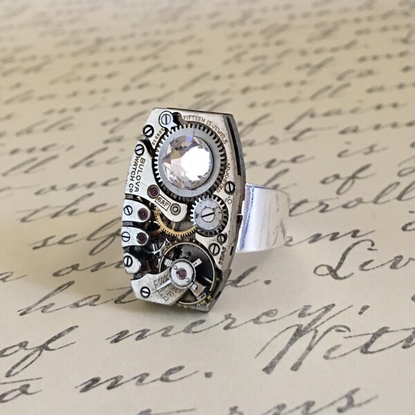 Watch Movement Ring - Etsy