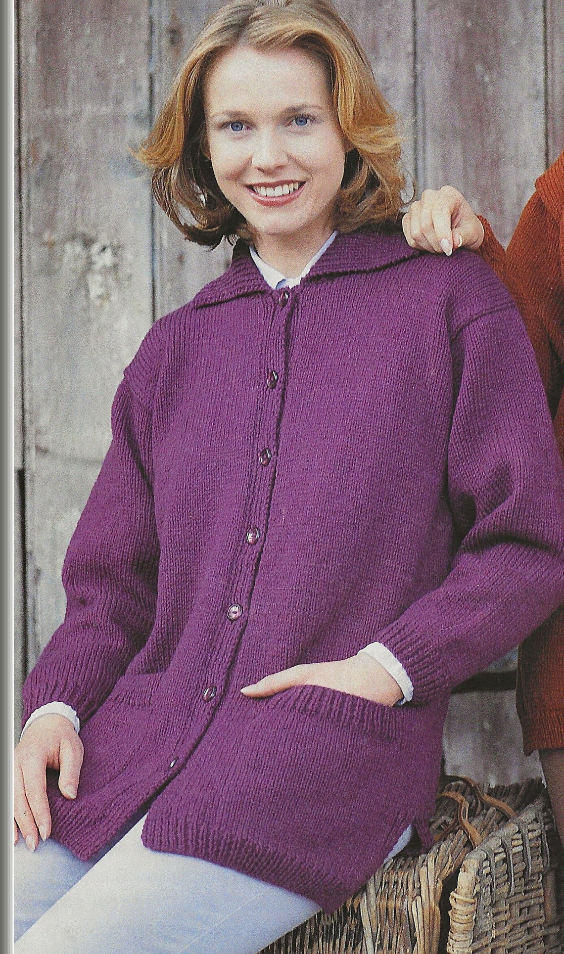 Ladies Classic Cardigan Easy PDF Knitting Pattern DK & Aran 30-44 in ...