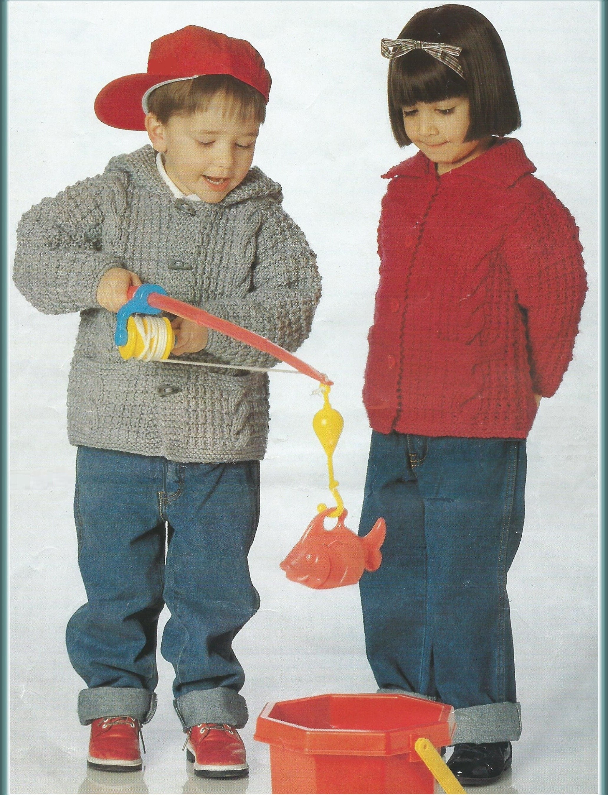 PDF Chunky Jacket With Hood or Collar Knitting Pattern Girls or Boys 20 ...