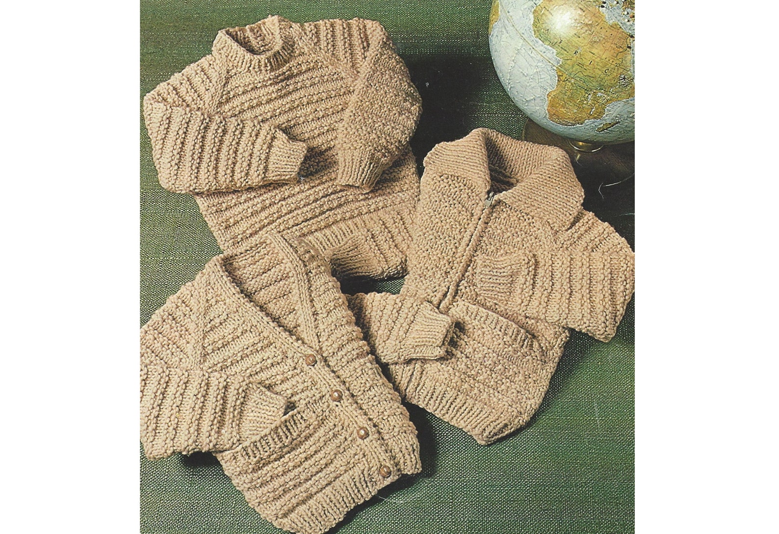 Easy Knit Chunky PDF Knitting Pattern Jacket Cardigan, Sweater Girls ...